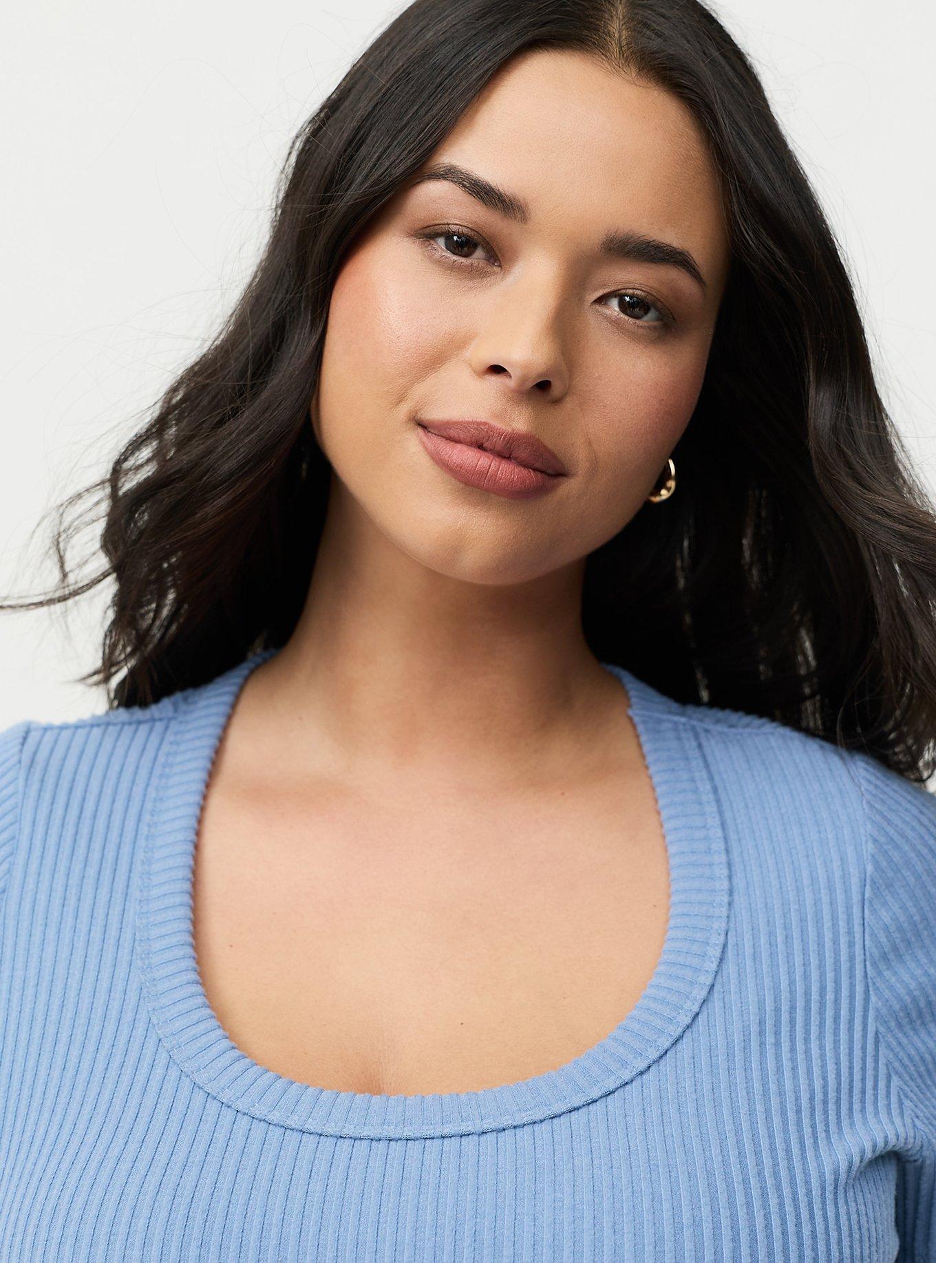 Plus Size - Hacci Rib Scoop Top - Torrid