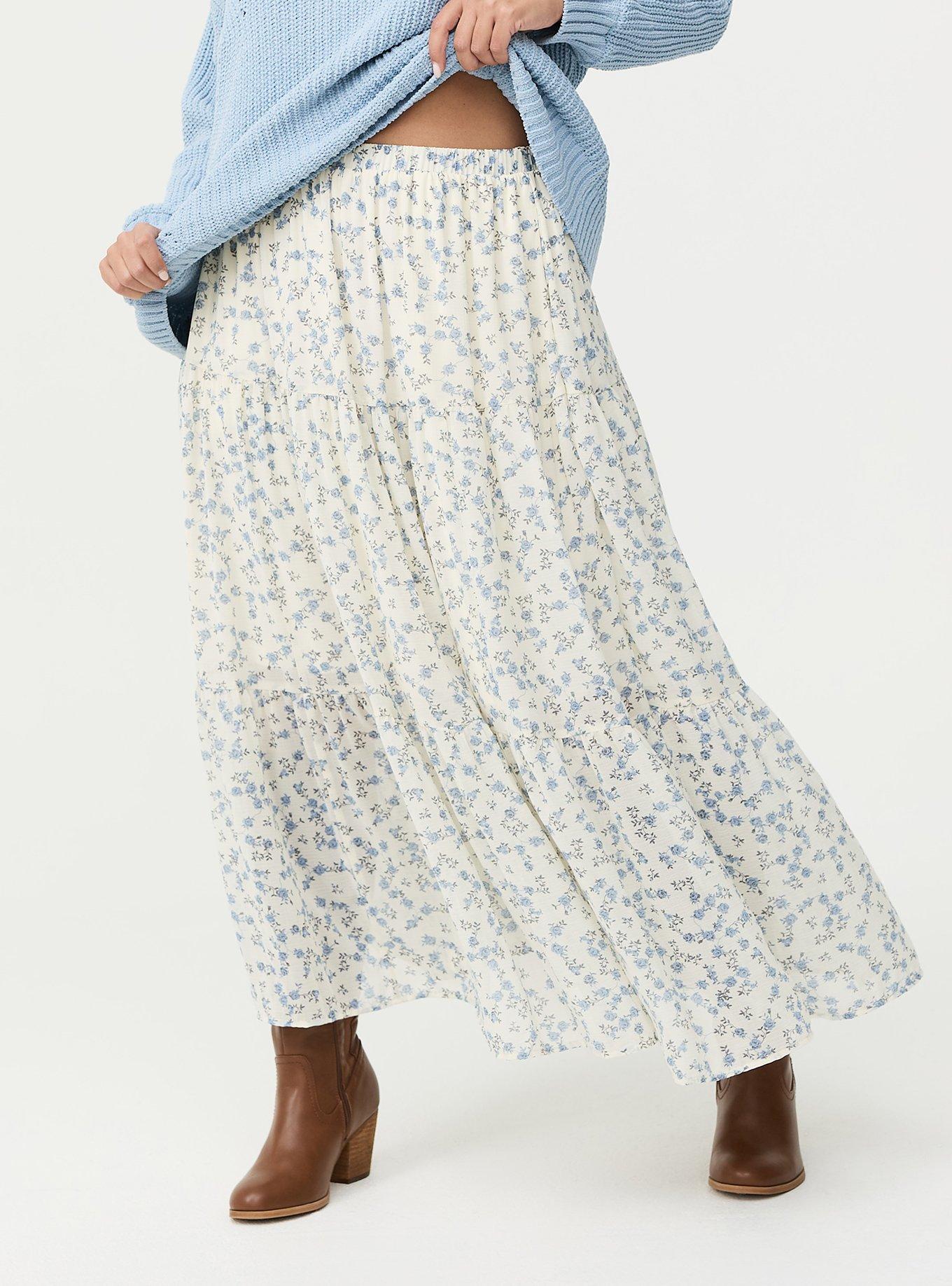Plus Size - Chiffon Tiered Maxi Skirt - Torrid