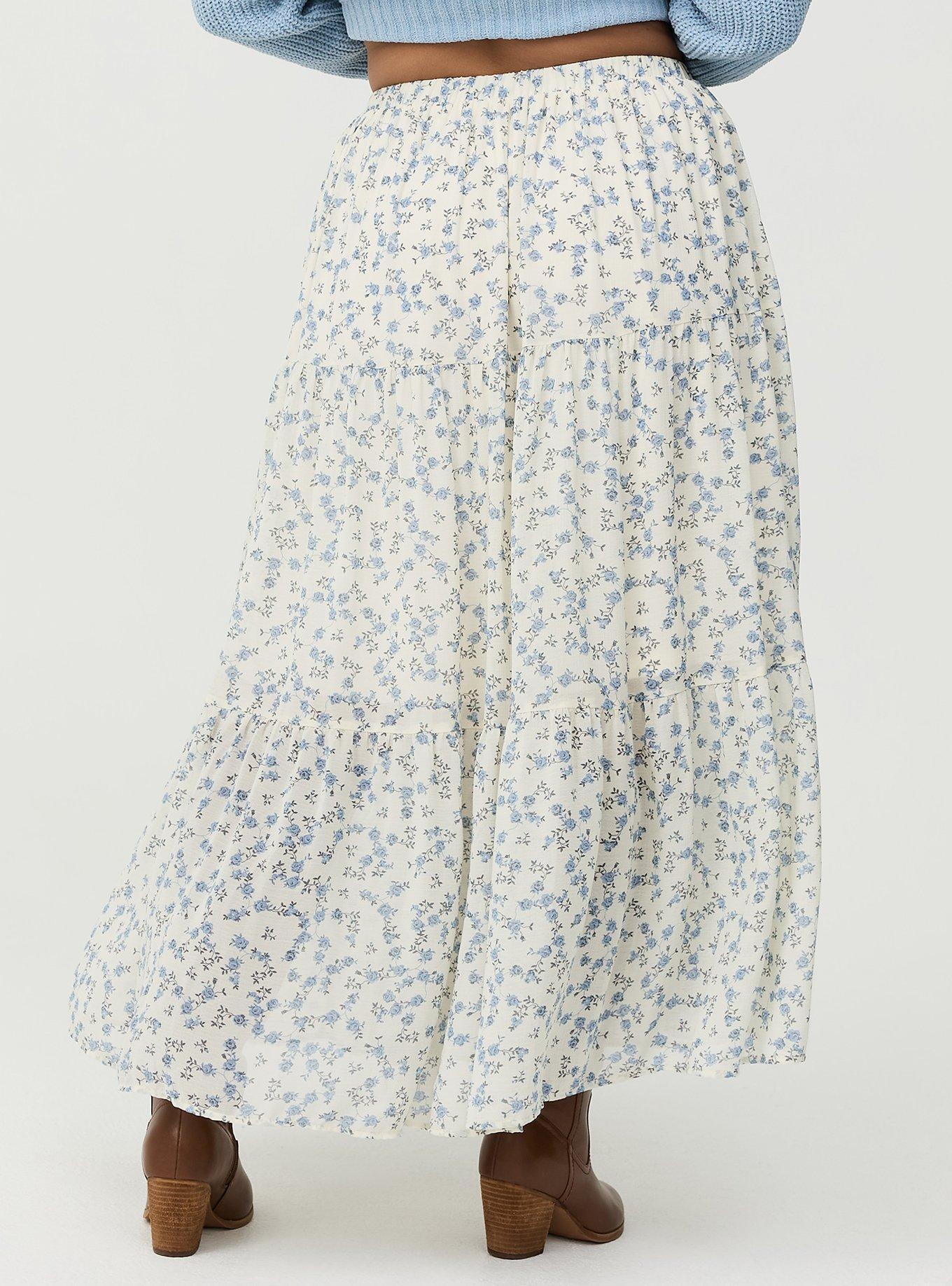 Plus Size - Chiffon Tiered Maxi Skirt - Torrid