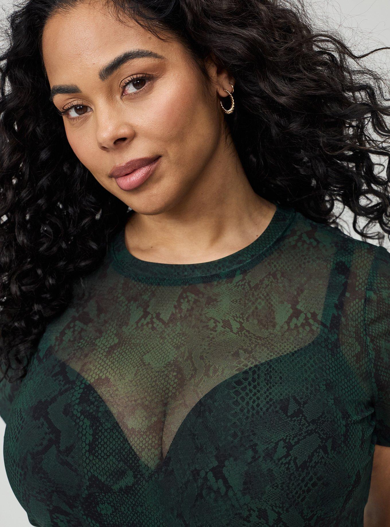 Plus Size - Mesh Layering Tee - Torrid