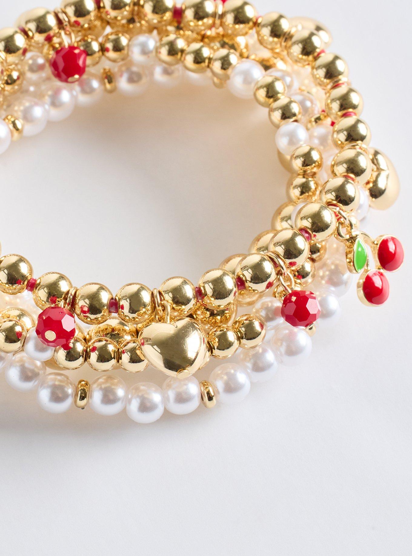 Plus Size - Retro Cherry Bracelet Set - Torrid