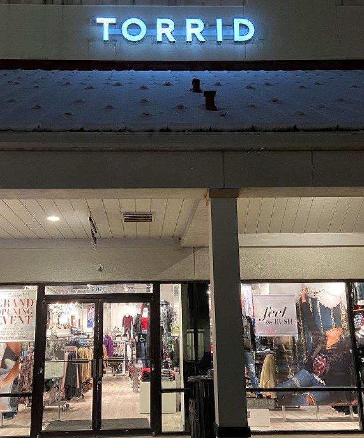 Torrid clothing store store